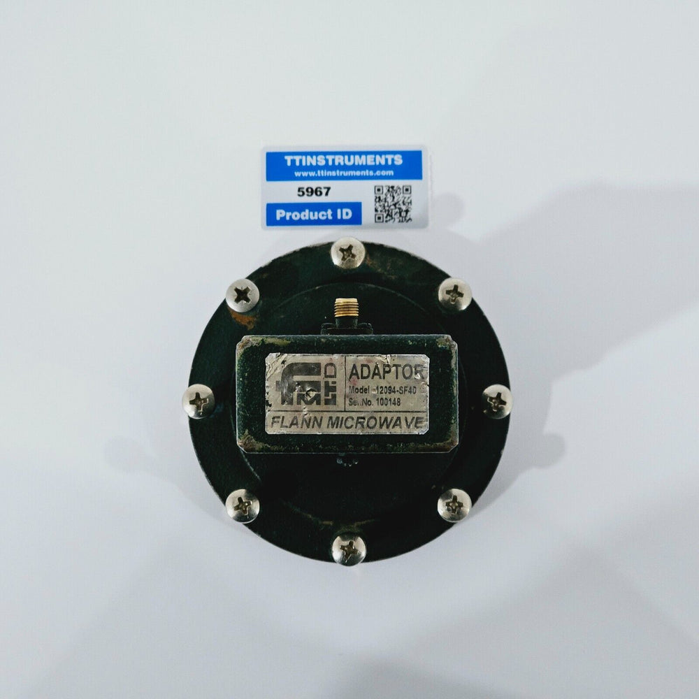 Flann Microwave 12094-SF40 Waveguide to SMA Coax Adapter – TT Instruments